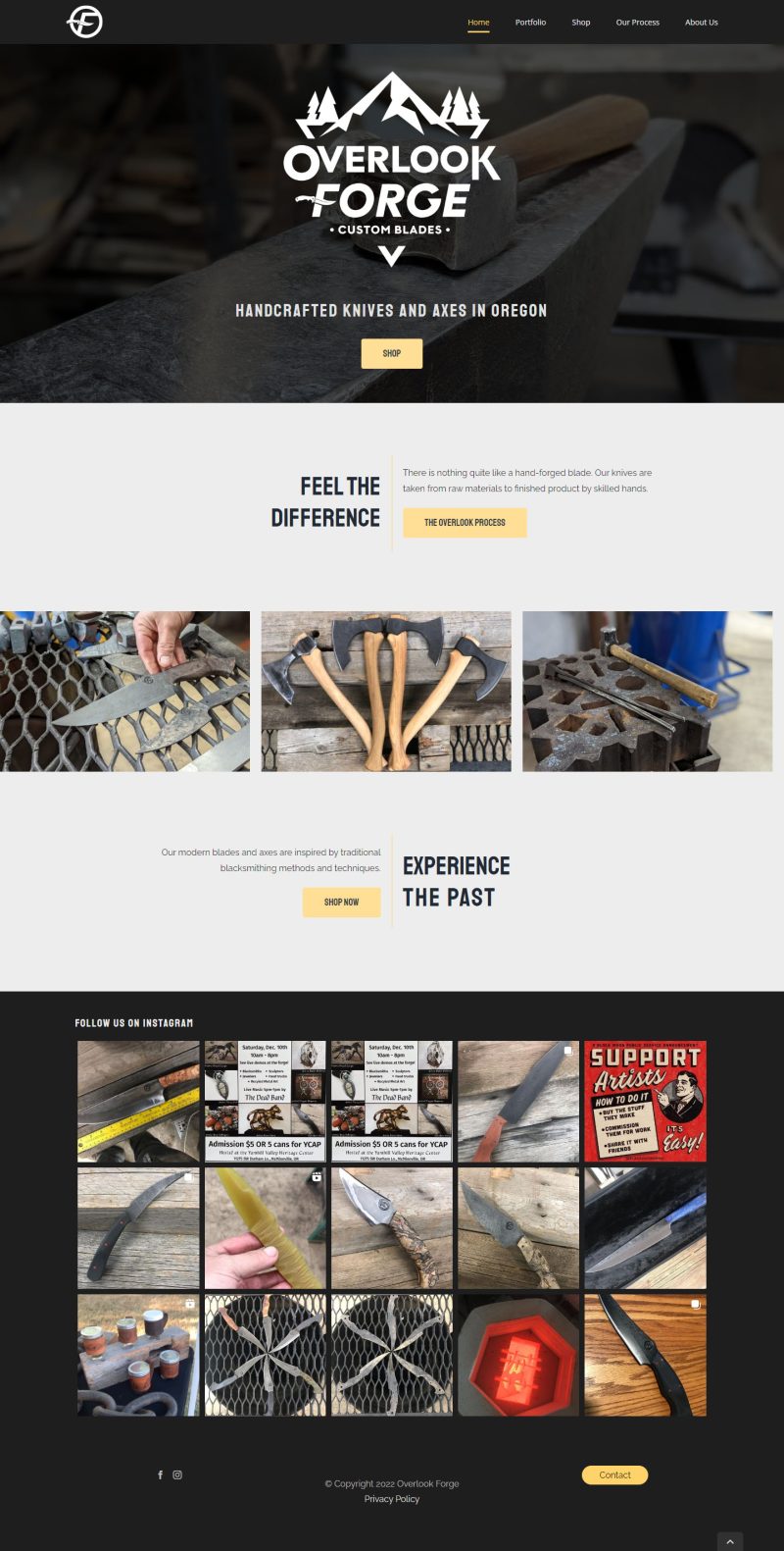 Website Design in Oregon - Overlook Forge Project - Nimbl, Inc